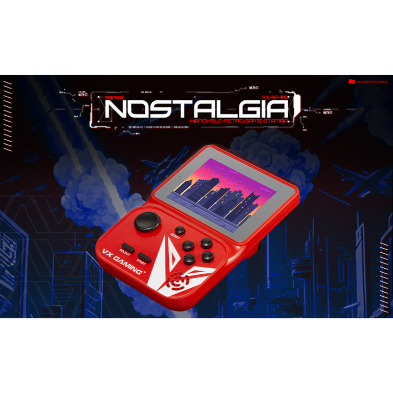 VX Gaming Nostalgia Series Handheld Retro Game Station with 4GB Micro ...